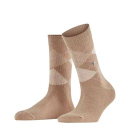 Burlington Herren Socken &raquo;Whitby&laquo; Einheitsgr&ouml;&szlig;e 36-41, Argyle-Muster, weiche Haptik beige 36-41