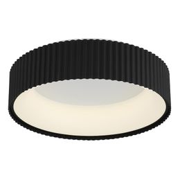 Globo LIGHTING Deckenleuchte &raquo;KEMP&laquo; LED-Modul 1 Stk. LED Deckenleuchte wei&szlig; matt mit schwarz matt, dimmbar, Memory schwarz 1, &Oslash; 46cm H: 13cm, 1 Stk.