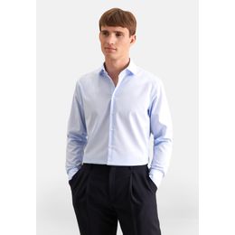 Seidensticker Herren Businesshemd "Schwarze Rose", blau, Gr. 37, unifarben, 100% Baumwolle, Hemden, Slim 1/1 Kentkragen Uni