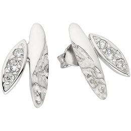 Bruno Banani Damen Paar Ohrstecker &raquo;Schmuck&laquo; mit Zirkonia (synth.) silber Silber 925 (Sterlingsilber)