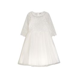 DANAMADE M&auml;dchen Partykleid "DANAMADE Dresses DNENA", wei&szlig;, Gr. 104, Oberstoff: 100% Polyester / Futter: 100% Polyester, Kleider