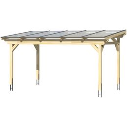 Skan Holz Terrassendach &raquo;Sanremo&laquo; Leimholz grau Polycarbonat (PC) B/H/T: 541cm x 280cm x 350cm