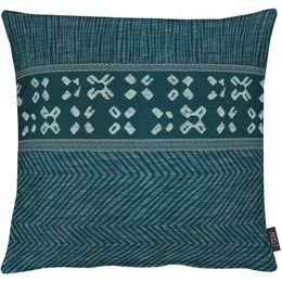 Apelt Dekokissen &raquo;ONTARIO&laquo; Kissenh&uuml;lle ohne F&uuml;llung, 1 St&uuml;ck blau Baumwolle, Polyester B/L: 49cm x 49cm, 1 Stk.