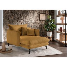 Home Affaire Relaxsessel &raquo;Lazio modern und bequem, schmale Armlehnen, tolle Detailverarbeitung&laquo; zwei verschiedene Fu&szlig;farben w&auml;hlbar gelb 93% Polyester