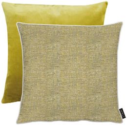 Apelt Dekokissen &raquo;Alessio&laquo; Wendekissenh&uuml;lle mit F&uuml;llung, 1 St&uuml;ck gr&uuml;n Polyester B/L: 45cm x 45cm, 1 Stk.