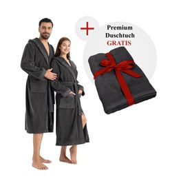 OTTO home Unisex-Bademantel &raquo;Fenya, 330 g/m&sup2;, Premium, Hotelbademantel, Morgenmantel, Sauna & Spa&laquo; 1 Stk. Rei&szlig;verschlusstaschen, weich mit GRATIS-