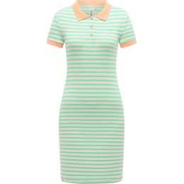 Ragwear Kleid 'Colaro' Damen Gr&ouml;&szlig;e 38 t&uuml;rkis / hellorange / wei&szlig; Sommerkleid
