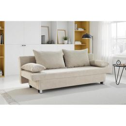 Jockenh&ouml;fer Schlafsofa &raquo;B: 191 cm, Liegefl. 120x191 cm&laquo; mit Schlaffunktion & Bettkasten Korpus: 100% Polyester;Kissen: 100% Polyester B/H/T: 191cm x 80cm, Cord, 
