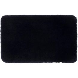 G&ouml;zze Badematte &raquo;&raquo;DELUXE&laquo;&laquo; rutschhemmend beschichtet fu&szlig;bodenheizungsgeeignet mit extra hohem Flor grau Polyester rechteckig (50cm x 70cm ), 1 Stk.