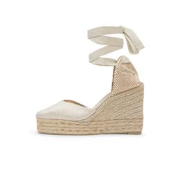 Casta&ntilde;er Espadrilles 'Joyce' female size 37 Light beige / White
