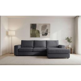 OTTO home Ecksofa &raquo;Nivette, weiches Chenille&laquo; Breite 269 cm, L-Form, bodentief, mit Wellenunterfederung 100% polyester B/H/T: 269cm x 93cm x 175cm, 