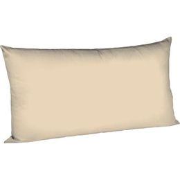 Fleuresse Kissenbez&uuml;ge &raquo;Colours&laquo; edler, b&uuml;gelfreier Interlock-Jersey aus 100% Baumwolle beige Interlock-Jersey, Obermaterial: 100% Baumwolle B/L: 40cm