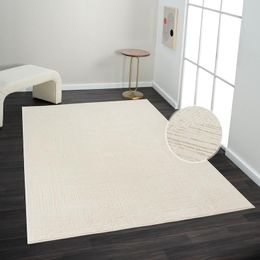 OTTO home Teppich &raquo;Brakel&laquo; rechteckig 9 mm H&ouml;he dezenter Glanz, Schrumpf-Garn-Effekt, im Vintage-Look, dichte Qualit&auml;t beige Kunstfaser B : 60cm 1 Stk
