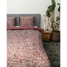 Kayori Bettw&auml;sche &raquo;Shima&laquo; 2 Stk. Hergestellt aus GOTS-zertifizierter Bio-Baumwolle rot Mako-Satin, Obermaterial: 100% Baumwolle B/L: 135cm x 200cm, 1 