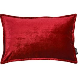 done. Dekokissen &raquo;Glam&laquo; unifarben, Rei&szlig;verschluss, Kissenh&uuml;lle ohne F&uuml;llung, 1 St&uuml;ck rot Polyester B/L: 40cm x 60cm, 1 Stk.