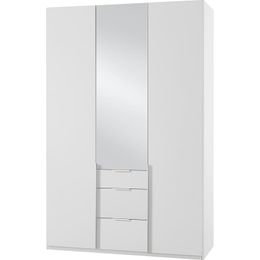 wimex Kleiderschrank &raquo;New York&laquo; mit Spiegelt&uuml;r wei&szlig; B/H/T: 135cm x 236cm x 58cm, Schubladen: 3 Stk. T&uuml;ren: 3 Stk.