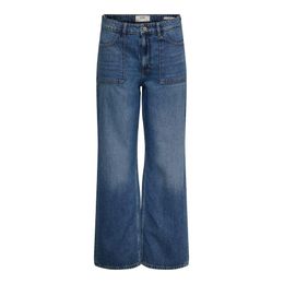 Jacqueline de Yong JDY Jeans mit weitem Bein in Medium Blue Denim | Gr.: L/L30