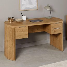 Pharao24.de Computerschreibtisch B&uuml;roschreibtisch in modernem Design mit Knieraumblende