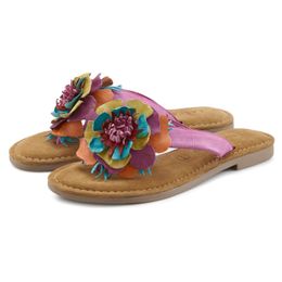 Lascana Damen Pantolette "Sommerschuh, offener Schuh, Mule, Sandale", Gr. 36, bunt, Obermaterial: 100% Schafsleder. Decksohle: 100% Schafsleder.