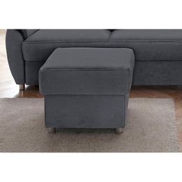 Sit & More sit&more Hocker &raquo;Sonoma&laquo; mit Stauraumfach grau Struktur (100% Polyester);Luxus-Microfaser ALTARA NUBUCK (100% Polyester) B/H/T: 58cm x 45cm x 48cm, 