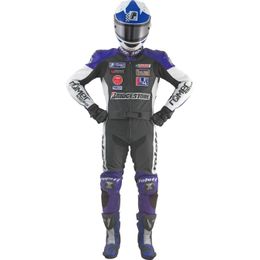 Roleff Motorradkombi "Hockenheim Black Edition", 52, N-Gr, blau, Overalls
