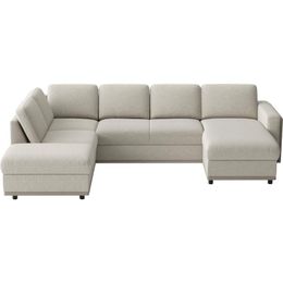 Sit & More sit&more Wohnlandschaft &raquo;Cordoba&laquo; wahlweise mit Schlaffunktion und Bettkasten oder Stauraum 100% Polyester B/H/T: 305cm x 85cm x 212cm, Struktur, 