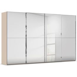 Rauch Schwebet&uuml;renschrank &raquo;Kleiderschrank Schrank Garderobe Schlafzimmerschrank SCALE-DUO&laquo; edle zweigeteilte T&uuml;ren Spiegelfront und 3 Zierleisten MADE