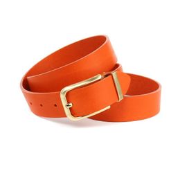 Anthoni Crown Herren Lederg&uuml;rtel orange 100