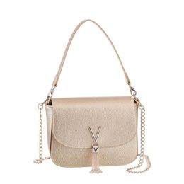 Valentino Handbags Valentino Bags Damen VALENTINO BAGS Schultertasche &raquo;DIVINA&laquo; mit Ketten Details Handtasche Damen Tasche Damen Schultertasche gold B/H/T: 23cm x 17cm x 