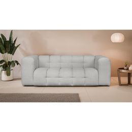 LeGer Home by Lena Gercke 3-Sitzer &raquo;TALISHA Designersofa, moderne Steppung, Ma&szlig;e B/T/H: 229/110/75 cm&laquo; aufwendig gepolstert, hoher Sitzkomfort grau 