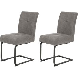 Hela Esszimmerstuhl &raquo;Luise S Schwingstuhl, Freischwinger 2er-Set&laquo; (Set) 2 Stk.Sitz mit Federkern, Extra dicke Polsterung, K&uuml;chenstuhl, OTTOs Choice 