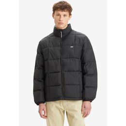 Levi's LEVI'S Herren Steppjacke "PIEDMONT SHORT PUFFER", schwarz, Gr. S, unifarben, Web, Obermaterial: 100% Polyester, Jacken, mit Rei&szlig;verschluss und