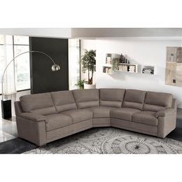 Egoitaliano Ecksofa &raquo;Doris, modernes Designerecksofa in hochwertigen Microfaserqualit&auml;ten&laquo; edle Detailverarbeitung, wahlweise fleckenabweisend oder in Lederoptik 