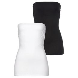 Laura Scott Bandeautop in wei&szlig;-schwarz | Gr.: 38