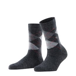 Burlington Herren Socken &raquo;Whitby&laquo; Einheitsgr&ouml;&szlig;e 36-41, Argyle-Muster, weiche Haptik grau 36-41