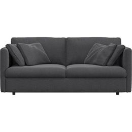 FLEXLUX 2,5-Sitzer &raquo;Lovane&laquo; Weich & anschmiegsam, gro&szlig;e Sitztiefe auf Kaltschaum, Dekokissen inkl. grau 100% Polyester B/H/T: 187cm x 84cm x 117cm, 