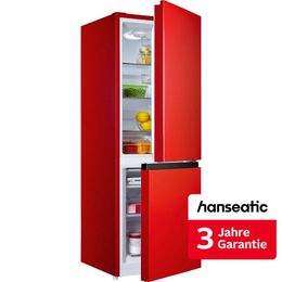 Hanseatic K&uuml;hl-/Gefrierkombination &raquo;HKGK14349CR&laquo; 143 cm hoch 49,5 cm breit inkl. 3 Jahre Herstellergarantie rot