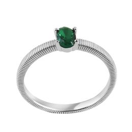Firetti Damen Fingerring "Schmuck Geschenk Silber 925 Damenring Ring Solit&auml;r", 52, Silber 925 (Sterlingsilber), 2,2mm, gr&uuml;n, Silber 925