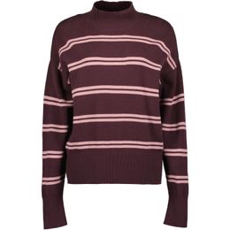 Blue Seven Damen Strickpullover "Pullover mit Stehkragen", braun, Gr. 36, 50% Viskose, 28% Polyester, 22% Polyamid, Pullover
