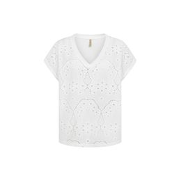 soyaconcept Damen Kurzarmhemd "Soya Concept T-shirt SC-LORAINE", wei&szlig;, Gr. XL, Obermaterial: 100% Baumwolle, Hemden