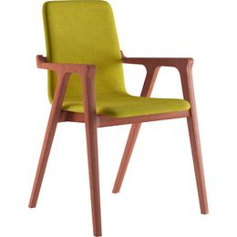 Home Affaire Armlehnstuhl &raquo;AXA&laquo; (Set) 1 Stk. gr&uuml;n Polyester B/H/T: 58cm x 88cm x 57cm, 1 Stk., Microfaser Veloursoptik