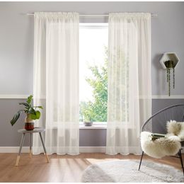 OTTO home Gardine &raquo;Ari&laquo; Multifunktionsband 1 Stk. tlg. Bestseller mit 4,5-Sterne-Bewertung wei&szlig; Voile, Polyester 225cm, Multifunktionsband, 140cm