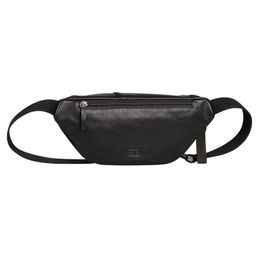 Camel Active Damen Camel Active Bauchtasche &raquo;Pine&laquo; aus pflanzlich gegerbtem Rindsleder im kernigen Look schwarz B/H/T: 33cm x 15cm x 10cm