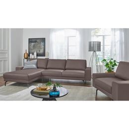Creation BY ROLF BENZ Ecksofa &raquo;CR.450, Designecksofa, Polsterecke, Breite 294cm, L-Form&laquo; Armlehne breit und niedrig, Alugussf&uuml;&szlig;e in umbragrau, Breite 