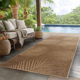 Ayyildiz Teppiche Outdoorteppich &raquo;TIMBER 1403, auch als L&auml;ufer und Rund&laquo; rechteckig 5 mm H&ouml;he L&auml;ufer, Rund, In und Outdoor, Jute Sisal Optik, Wohnzimmer, Terasse braun 