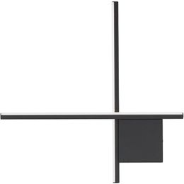 NOVA LUCE Wandleuchte &raquo;CROSS&laquo; LED-Modul 1 Stk. Warmwei&szlig; schwarz-wei&szlig; 2, H: 50cm, 1 Stk.