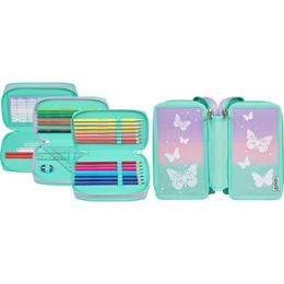 Scooli Kinder Federm&auml;ppchen &raquo;Tripledecker, Butterfly Wishes&laquo; rosa Einheitsgr&ouml;&szlig;e