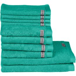 Ross Handtuch Set &raquo;Sinfonie&laquo; Set Frottier beinhaltet G&auml;stet&uuml;cher, Handt&uuml;cher und Badet&uuml;cher blau Frottier, Obermaterial: 100% Baumwolle Frottier