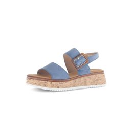 Gabor Plateau Sandalen in blau | Gr.: 40,5