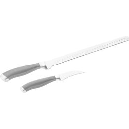 Pinti Inox PINTINOX Messer-Set &raquo;Coltelli Professional&laquo; (Lachsmesser, Gem&uuml;semesser), Edelstahl, sp&uuml;lmaschinengeeignet schwarz Edelstahl, Kunststoff Einheitsgr&ouml;&szlig;e